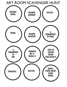 First Day Activities for Art Classes - My Art Lesson