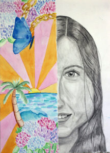 Split Self Portrait - My Art Lesson