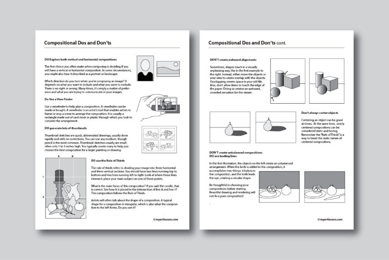 Compositional Dos and Don'ts Handout - My Art Lesson