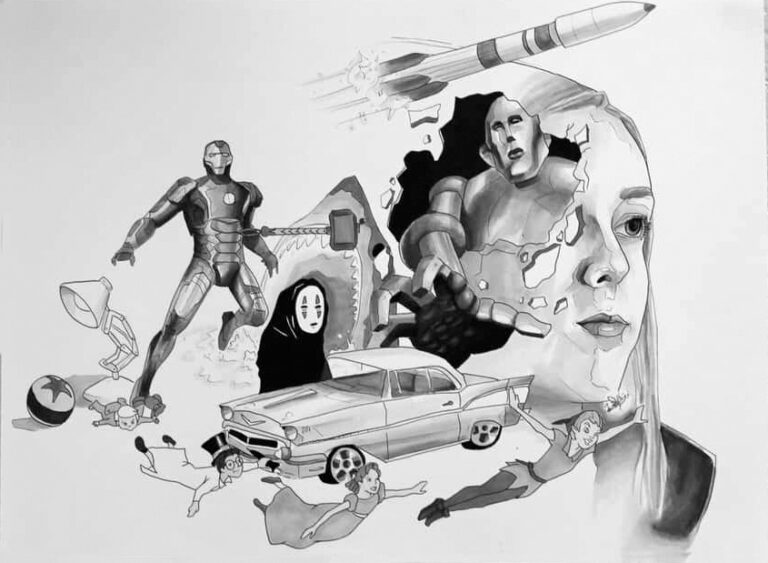 Split Self Portrait - My Art Lesson