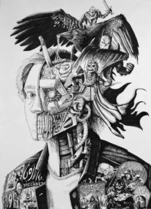 Split Self Portrait - My Art Lesson