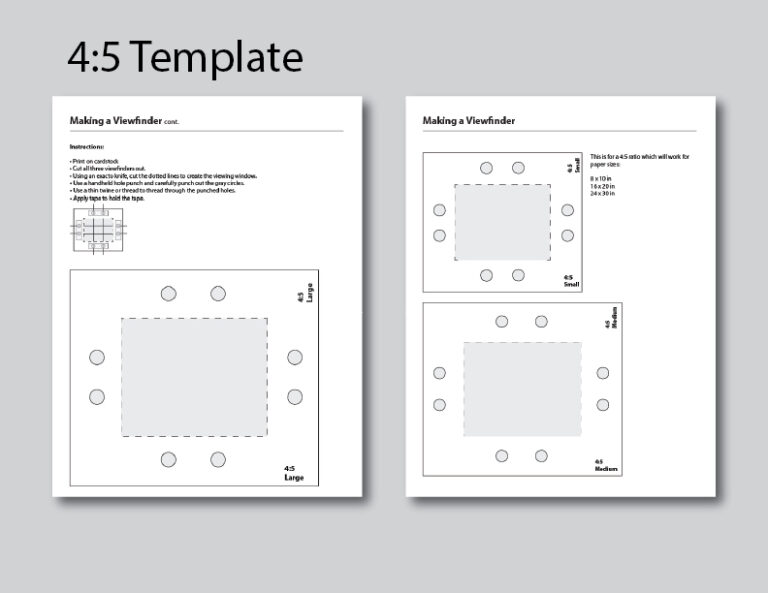 Viewfinders: Template and Directions - My Art Lesson