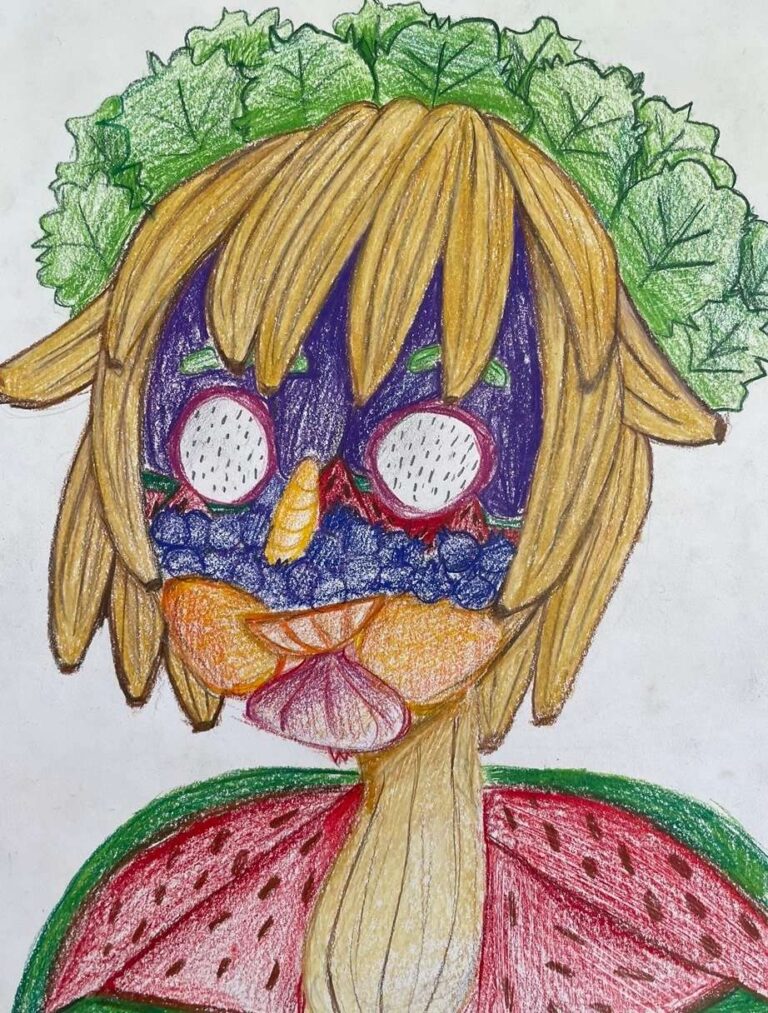 Giuseppe Arcimboldo inspired Food Faces - My Art Lesson