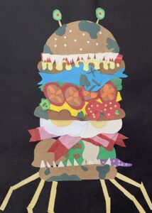 Monster Burger/Sandwich Collages - My Art Lesson