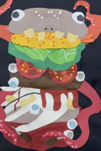 Monster Burger/Sandwich Collages - My Art Lesson